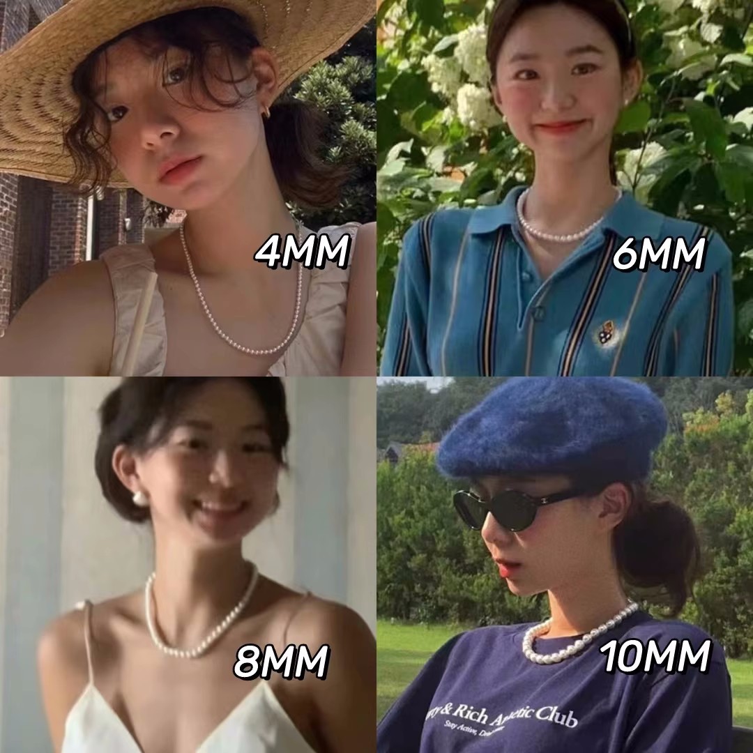 s925纯银ins博主fever同款珍珠项链女法式复古高级感仿珍珠锁骨链-阿里巴巴