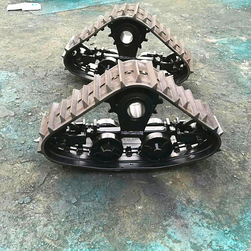 三角履带底盘总成 旋耕机加装三角履带轮 四轮拖拉机改装履带链轨-阿里巴巴