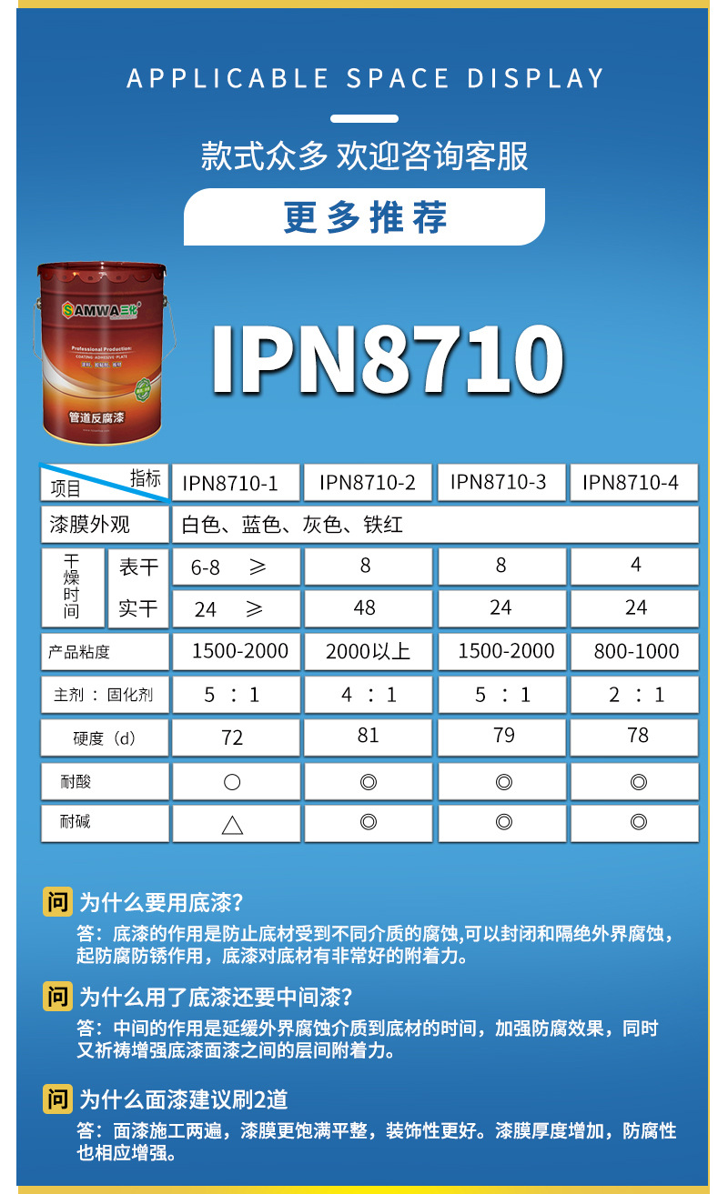 互穿网络IPN8710防腐-1底-2厚浆型面漆自来水污水厂管道防腐涂料-阿里巴巴