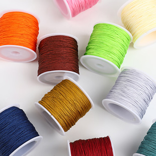 72号玉线0.8-1.2MM涤纶手工diy编织尼龙彩色珠宝线手串手链编织绳-阿里巴巴