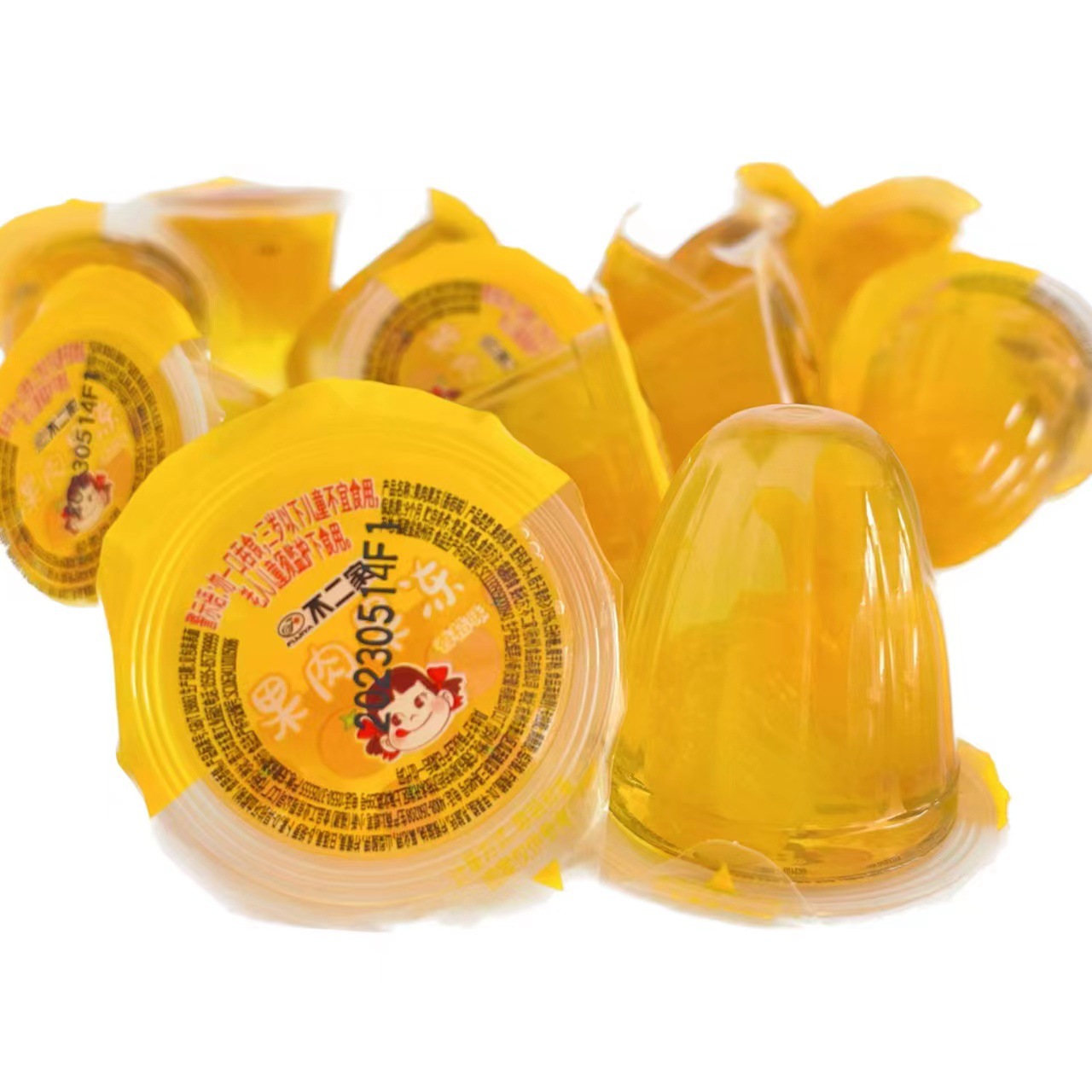 不二家 散称果肉果冻 菠萝果肉果冻 香桔果肉果冻 10斤一件-阿里巴巴