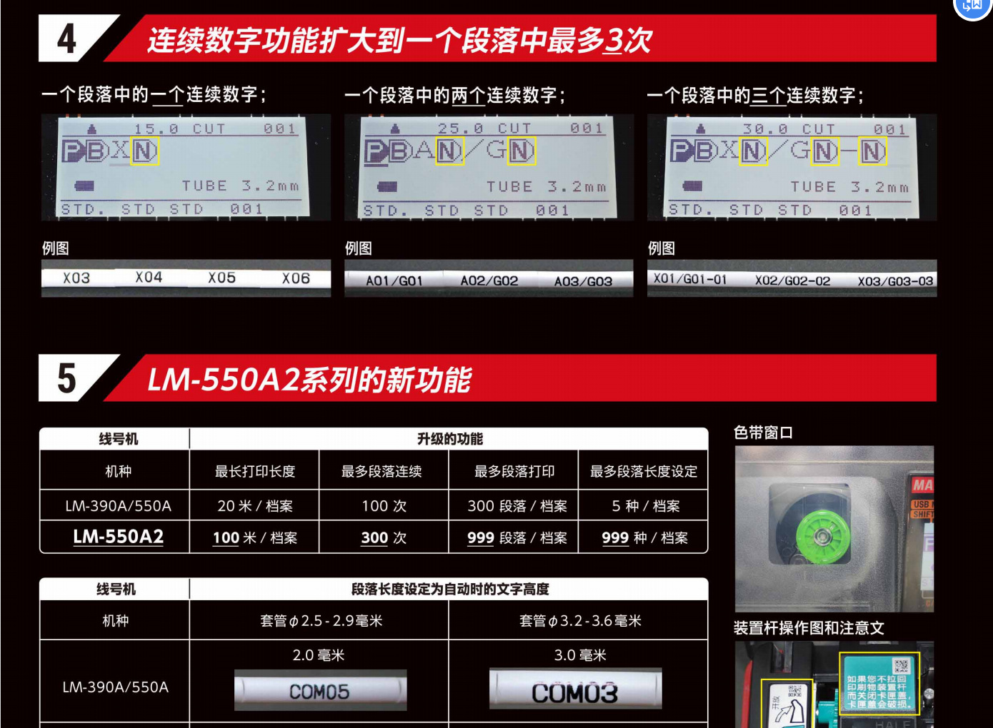MAX线号机LM-550A3/PC电脑电缆套管印字机LM-550E热缩PVC管打印机-阿里巴巴