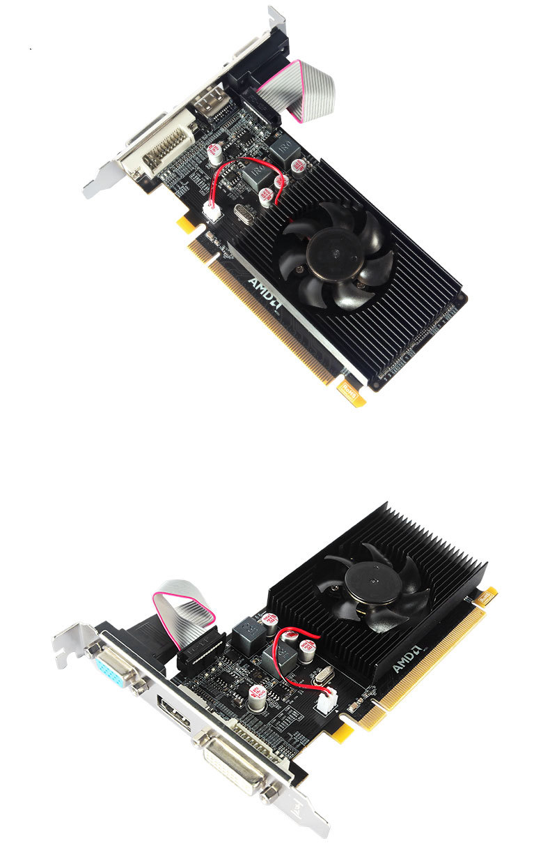 全新amd显卡 HD7450 2G显卡小机箱半高刀卡高清台式电脑独立显卡-阿里巴巴