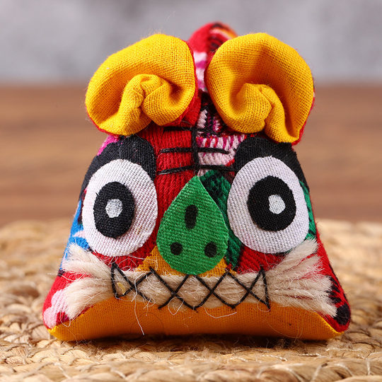 Handmade Cloth Tiger Ornaments Folk Features Craft Traditional Cloth ...