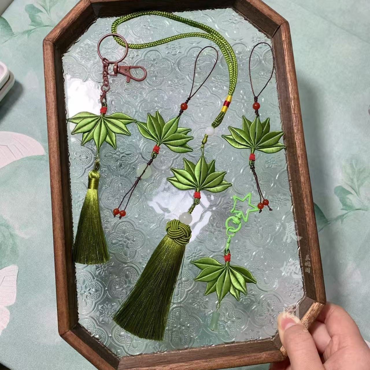 柚子叶挂件非遗缠花除霉运去晦气赵挂露饰思diy材料包挂饰吊坠子-阿里巴巴