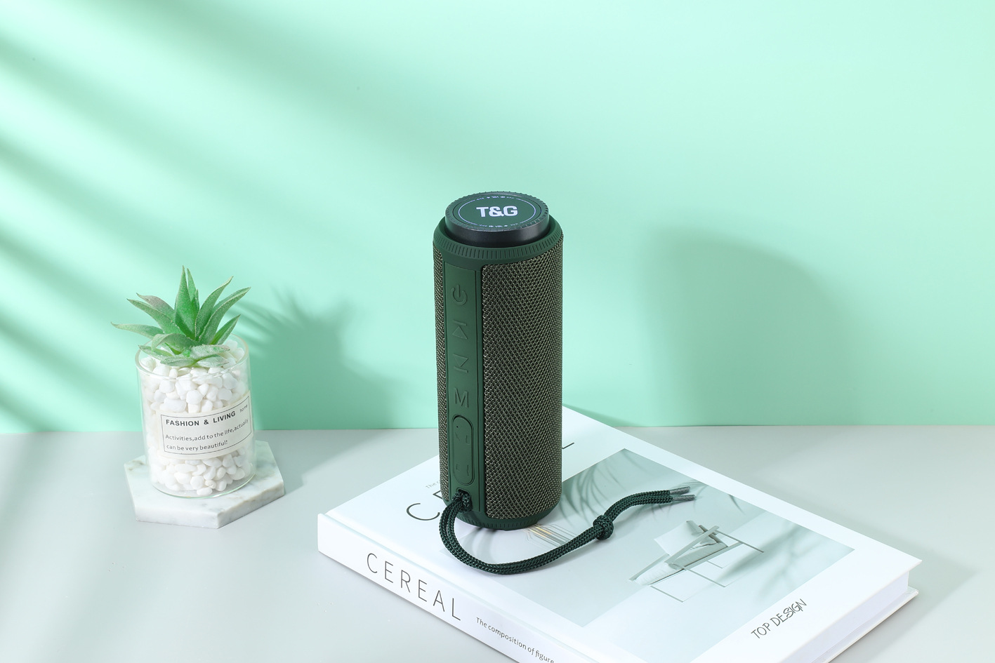 精美布艺手提户外防雨低音炮双声道旋钮音量调节TG332现货新款-阿里巴巴