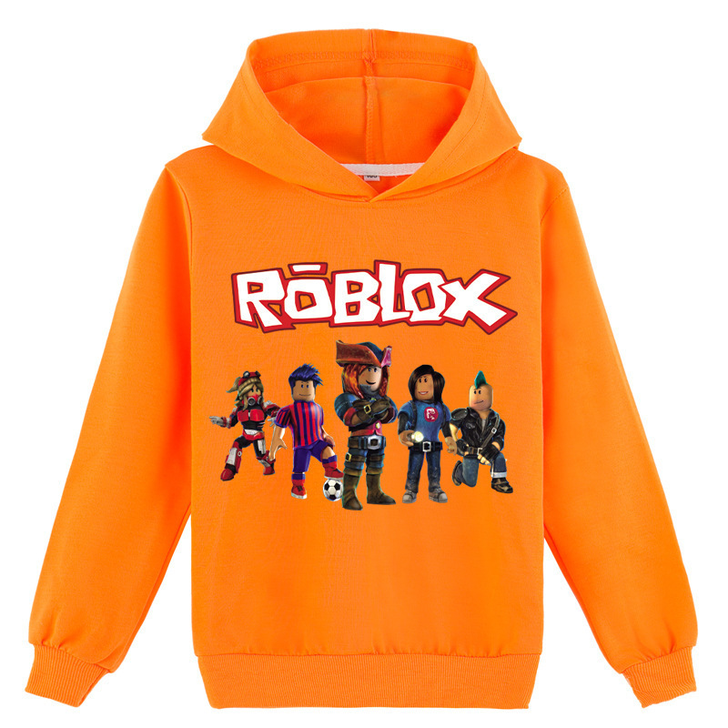 2022厂家直销跨境爆款童装 ROBLOX 中大童男童女童帽衫 卫衣 上衣-阿里巴巴