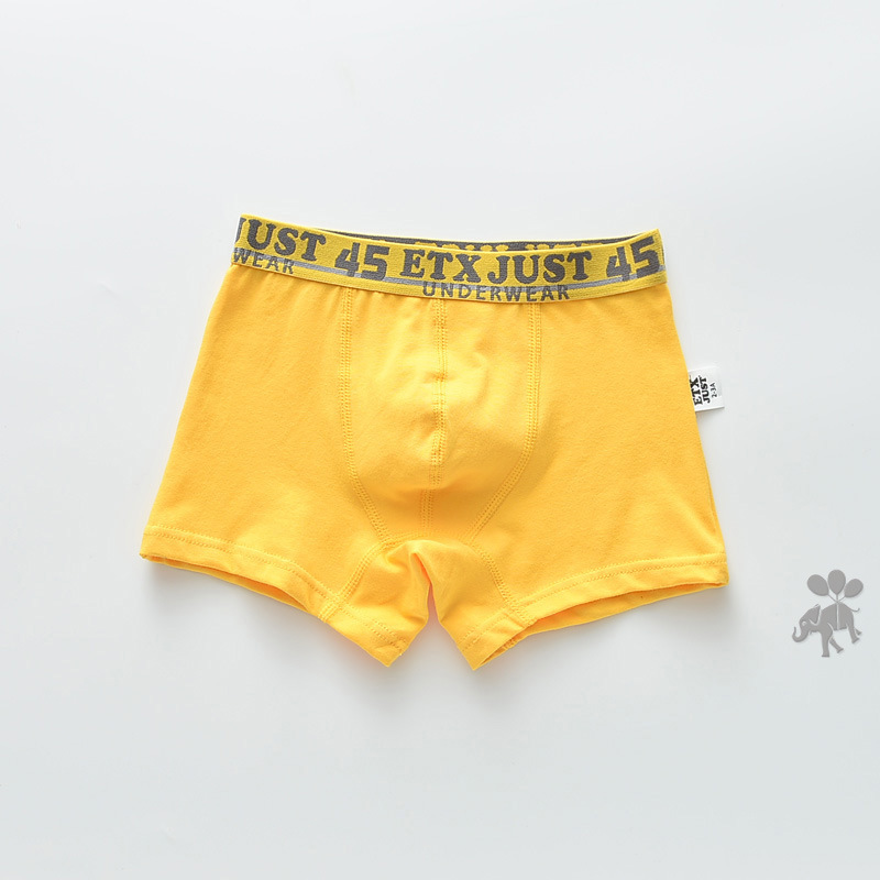 ETX JUST儿童内裤纯色棉A类无骨大童男生平角裤纯色宽腰短裤-阿里巴巴