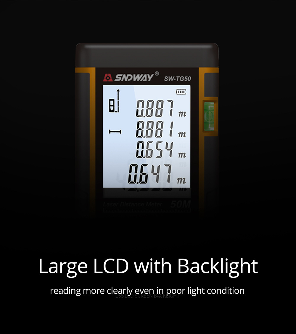 SNDWAY深达威测距仪SWTG50/TG100/TG120手持激光测距仪英文电子尺-阿里巴巴