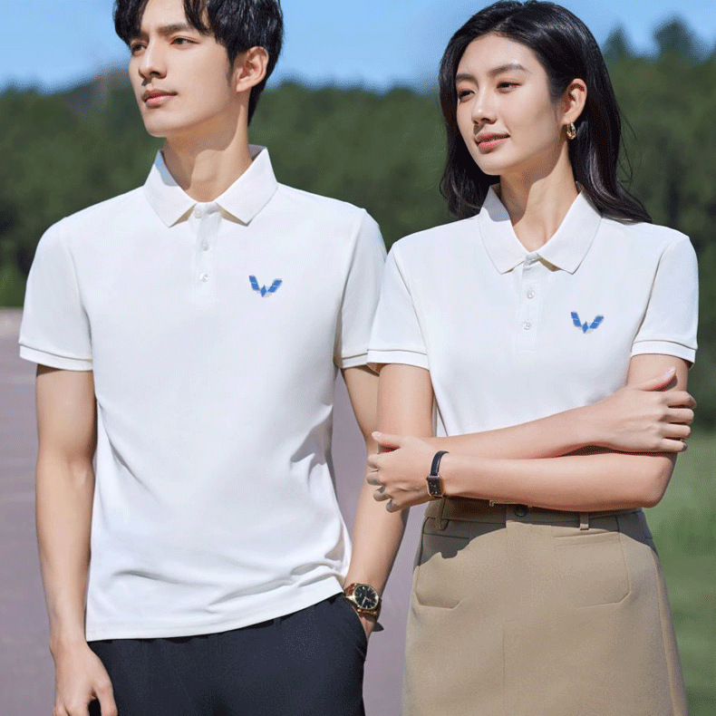 新款五菱4S店工作服polo衫短袖销售顾问后员工装男纯棉T恤夏-阿里巴巴