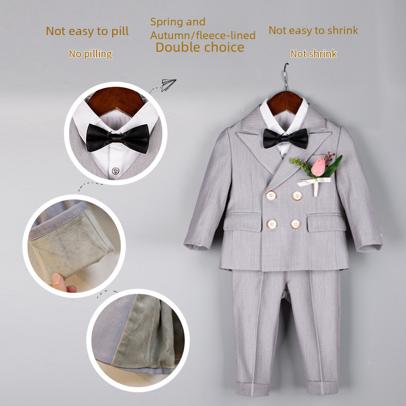 Boys' suit suit, baby's first birthday celebration dress, boys' Korean ...