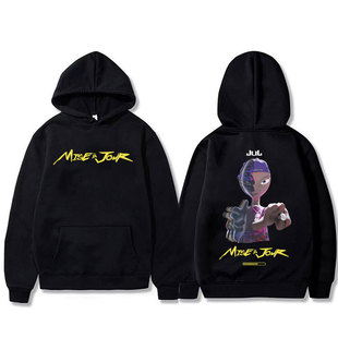Rapper Jul Album Mise A Jour Double Sided Print Hoodie Men W-阿里巴巴