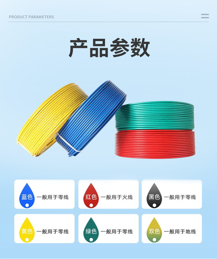 广州珠江电缆阻燃BVR1.5 2.5 4 6平方家装纯铜芯多股国标电线软线-阿里巴巴