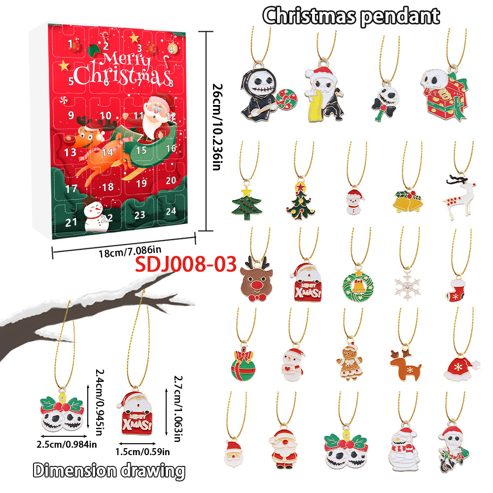 Calendario de Adviento de Navidad Nueva serie creativa de Navidad Caja ...