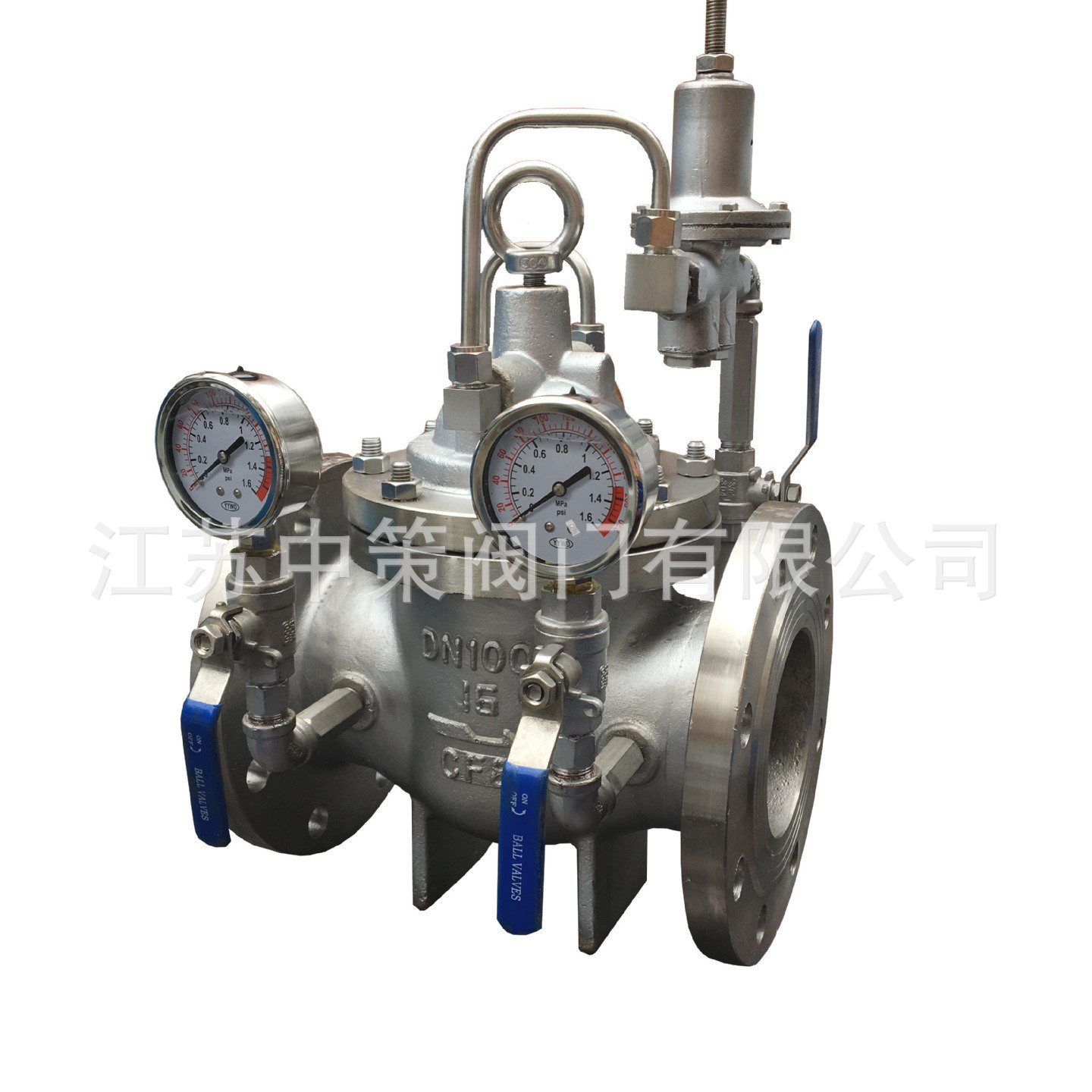 200X不锈钢先导可调式减压阀 自来水调压消防法兰水力水利控制阀-阿里巴巴