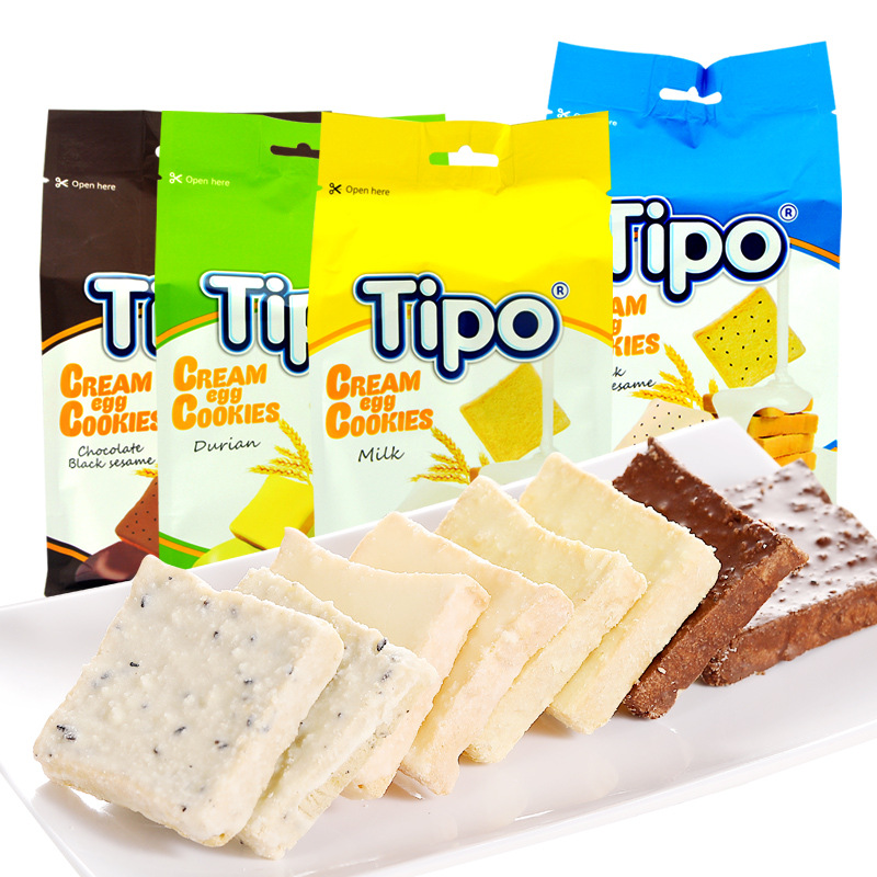 越南进口Tipo面包干135g 友谊牌榴莲原味涂层面包片休闲零食饼干-阿里巴巴