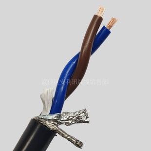 国标纯铜RVVP2*1.0屏蔽线RVVP2*1.0屏蔽信号线 屏蔽控制线-阿里巴巴