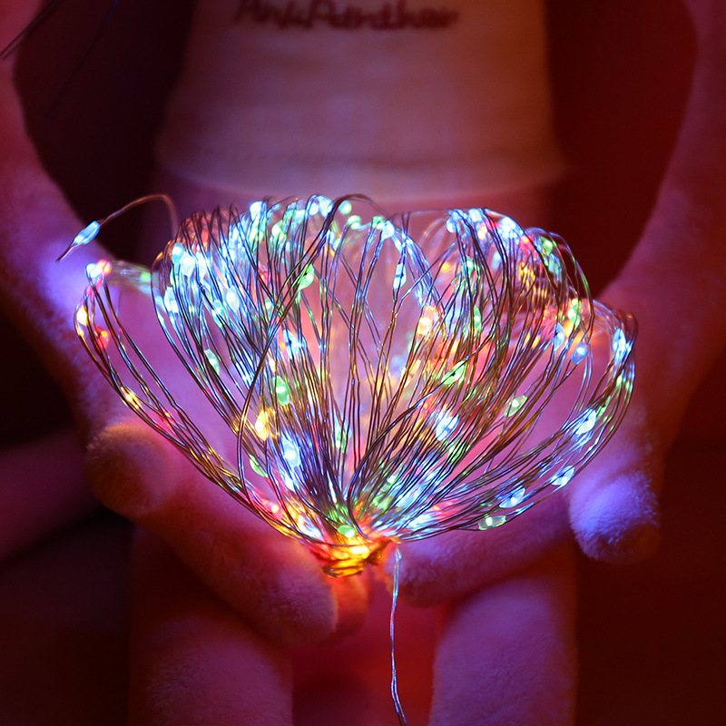 led灯串铜线灯串8功能圣诞节日装饰遥控灯串直播LED灯串大量批发-阿里巴巴