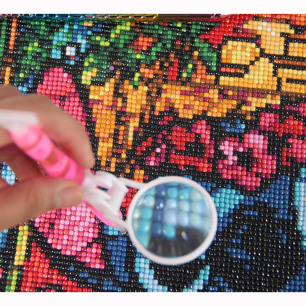 笔杆放大镜点钻笔钻石画折叠支架十字绣美甲小工具AA12621834便携-阿里巴巴