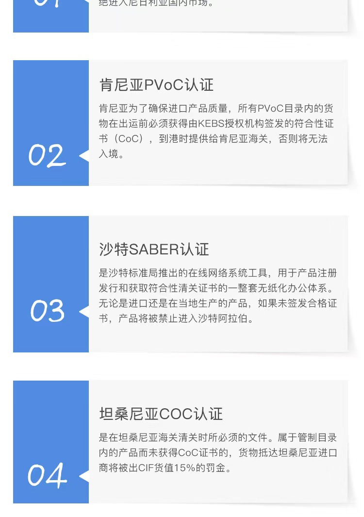COC认证肯尼亚PVOC认证摩洛哥COC乌干达PVOC认证非洲COC清关证书-阿里巴巴