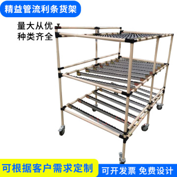 铝合金流利条物料架工厂车间滑移滚筒式防静电精益管流利条货架-阿里巴巴