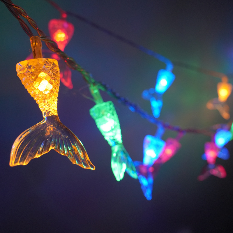 New LED light battery string light aquarium atmosphere decoration human ...