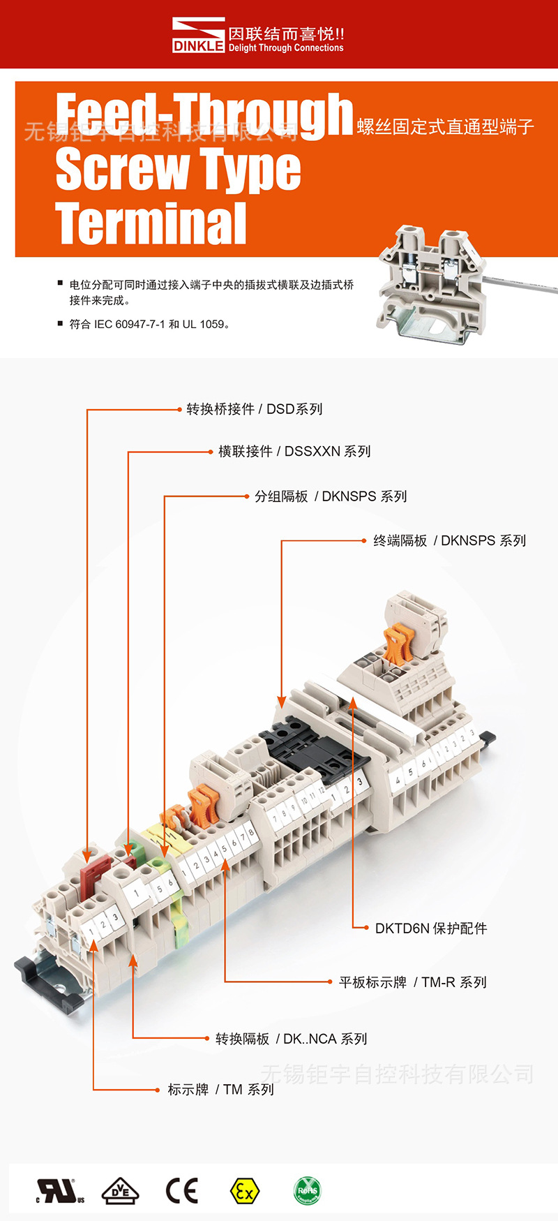 DINKLE町洋保险丝接线端子DK4N-TF/L(5X20)带灯LED-阿里巴巴