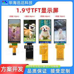 1.9寸TFT显示屏170*320全视角4线SPI/MCU接口插接12PIN翻译扫描笔-阿里巴巴