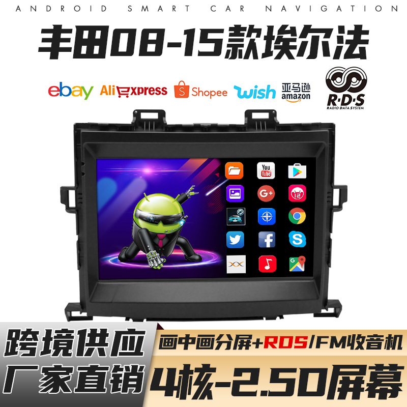 Suitable for Toyota 08 Elfa Motors Carry Android GPS Navigation All -in ...