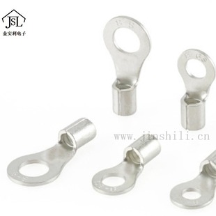 RNB1.25-6L冷压端子 M6圆形接线端子 OT紫铜圆环裸端头接线片接头-阿里巴巴