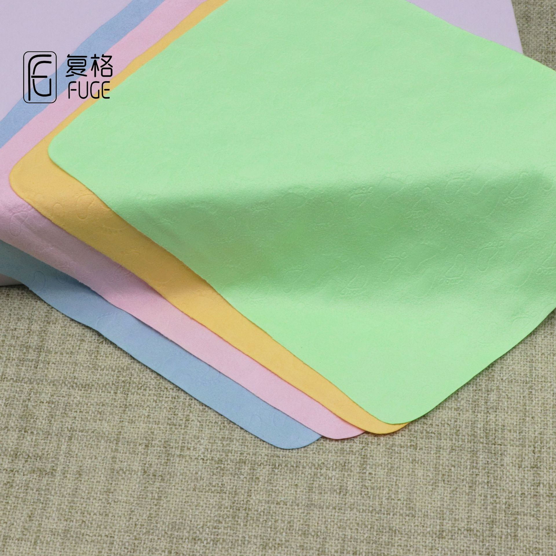 针一眼镜布小脚丫压花高档镜片清洁布眼镜店专用擦拭布不掉毛-阿里巴巴