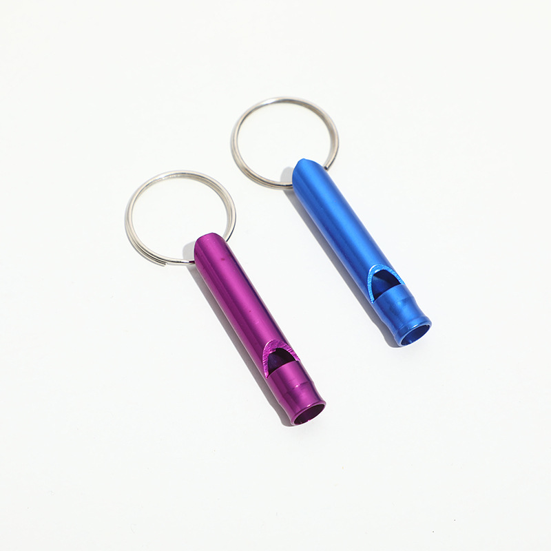 Wholesale wholesale fire aluminum alloy whistle small whistle metal ...