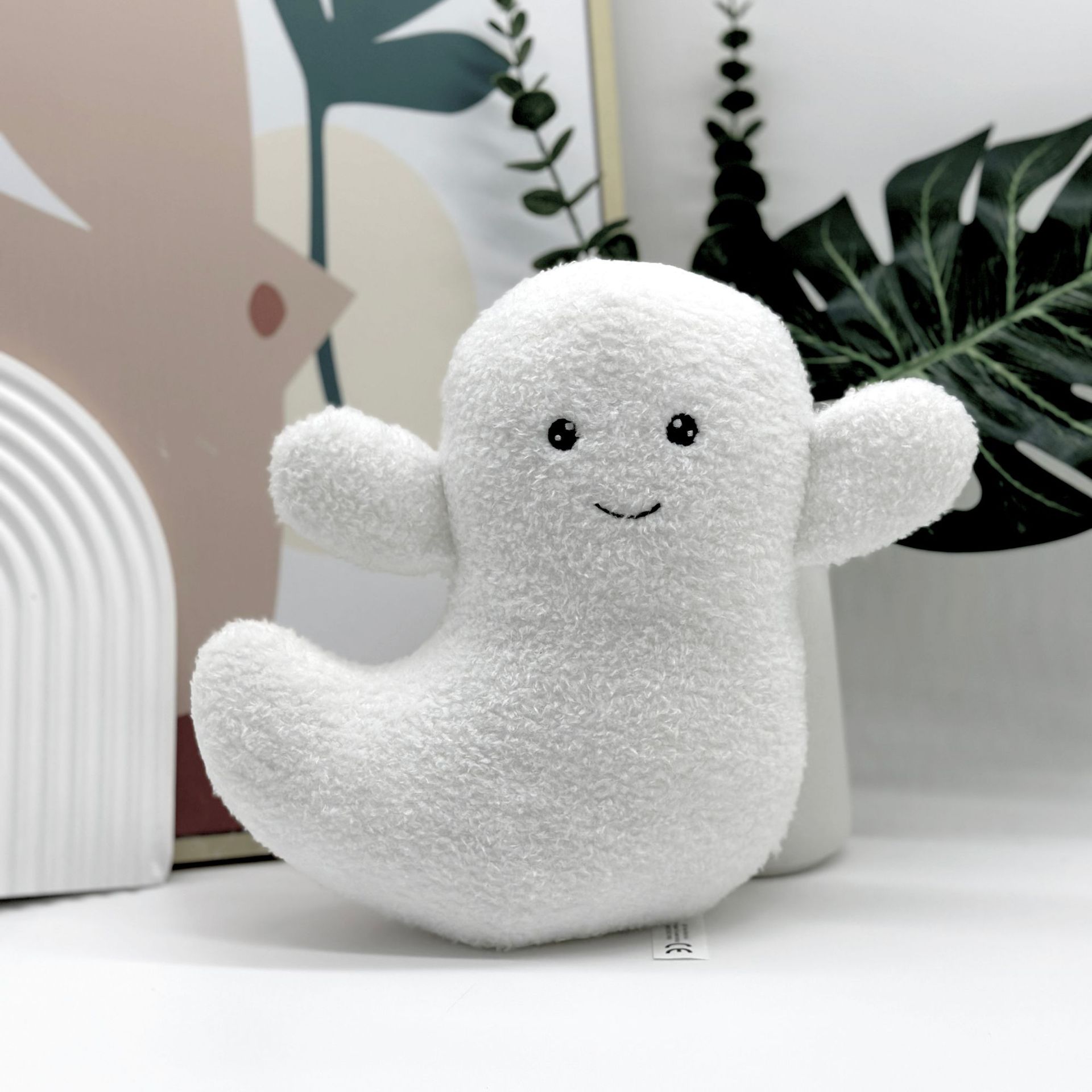 跨境新品Halloween Ghost Toy Plush 万圣节可爱幽灵毛绒玩偶公仔-阿里巴巴