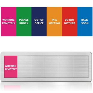 Meeting Room Status Sign状态切换牌办公室在岗外出牌引导牌-阿里巴巴