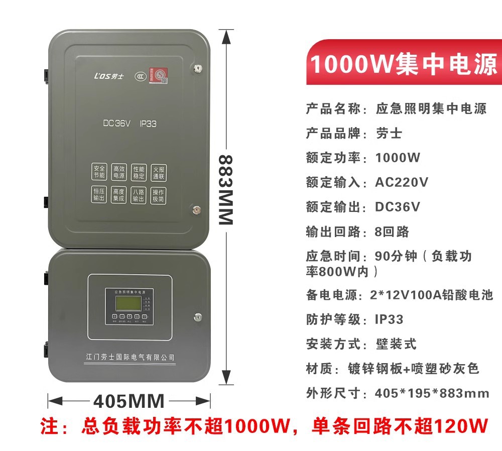 劳士A型应急照明集中电源配电箱EPS DC36V集中控制器消防分配电箱-阿里巴巴
