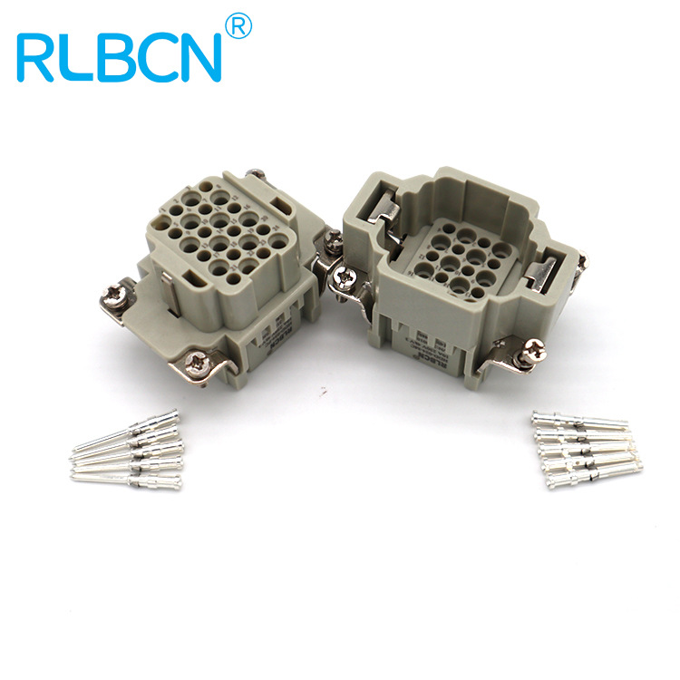 RLBCN重载连接器 HDD-024-MC 超高密型插芯 10A冷压公插芯 24针-阿里巴巴