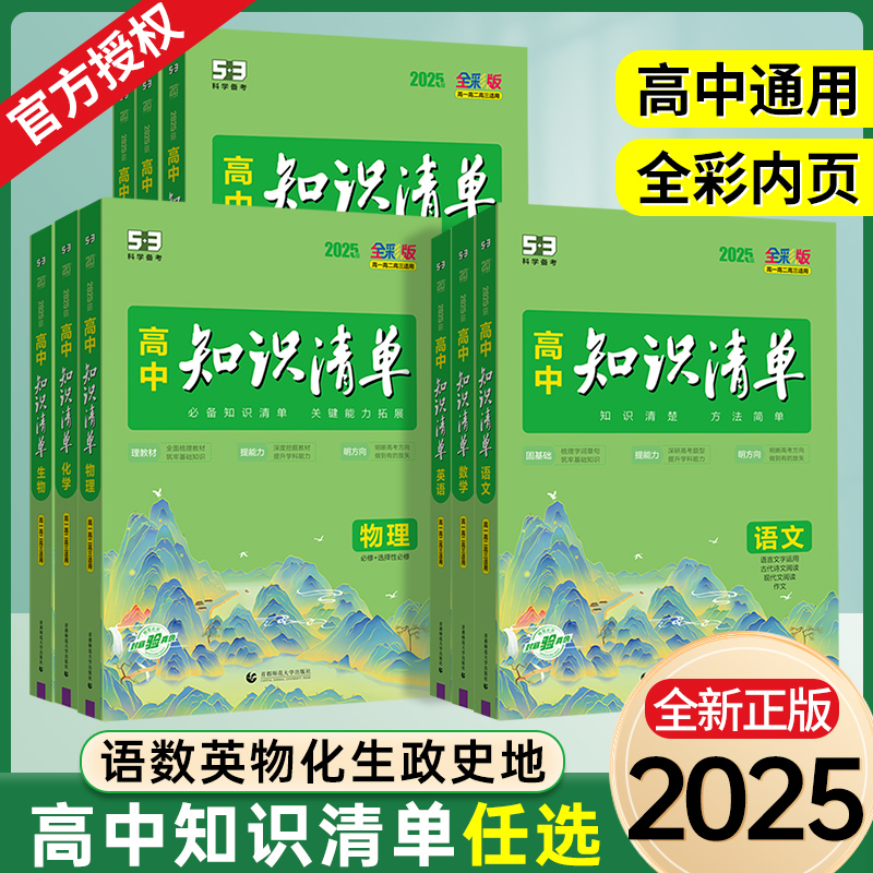 2025 Edition Senior high school Knowledge List Chinese Mathematics ...