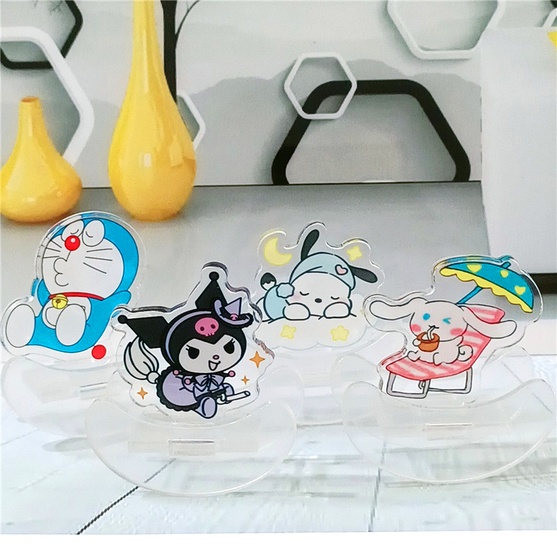 可爱卡通三丽鸥摇摇乐透明双面亚克力立牌创意立体桌面可摇动摆件-阿里巴巴