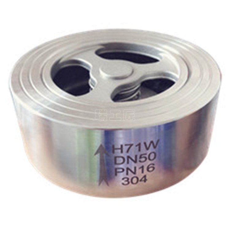 不锈钢对夹式止回阀H71W-16P单瓣升降式单向 逆止阀蒸汽 25 32 50-阿里巴巴