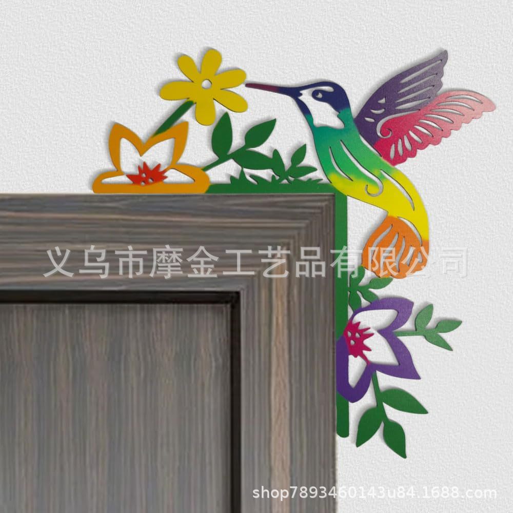 跨境新款金属圣诞门顶装饰窗户墙工艺装饰圣诞墙壁标志家居装饰品-阿里巴巴