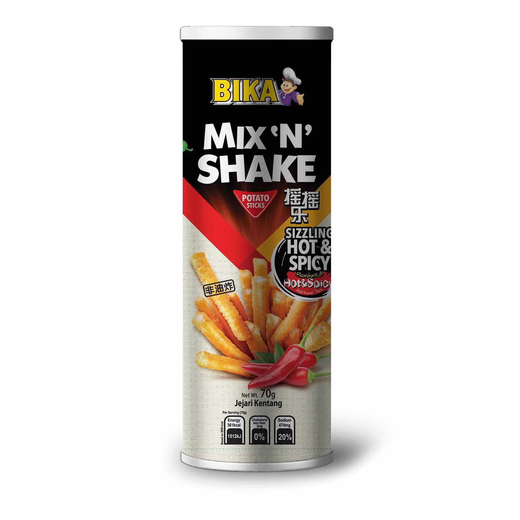 马来西亚进口 BIKA摇摇乐烧烤味薯条虾条芝士球膨化小零食怀旧70g-阿里巴巴