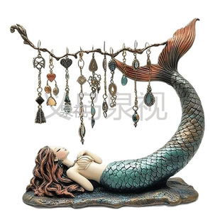 Mermaid Earring Stand美人鱼耳环架树脂工艺品装饰品独立站新-阿里巴巴