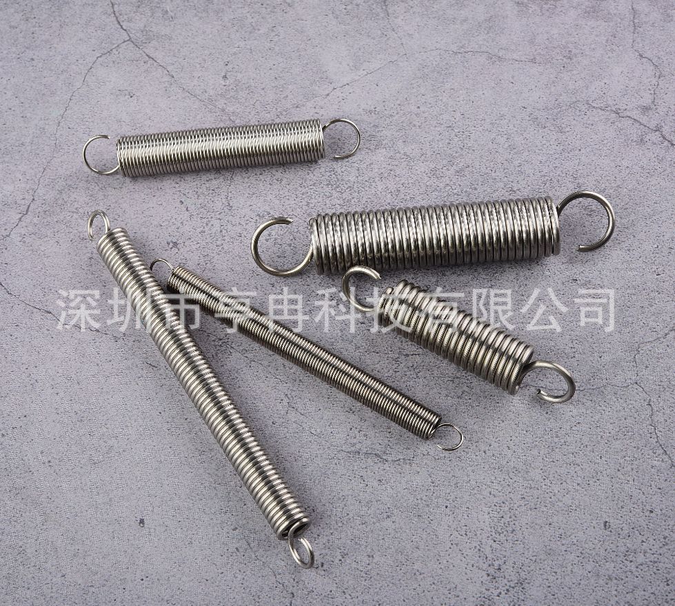 1.2*10带钩弹簧304不锈钢拉簧拉力回位挂钩拉伸簧S钩拉簧大小拉簧-阿里巴巴
