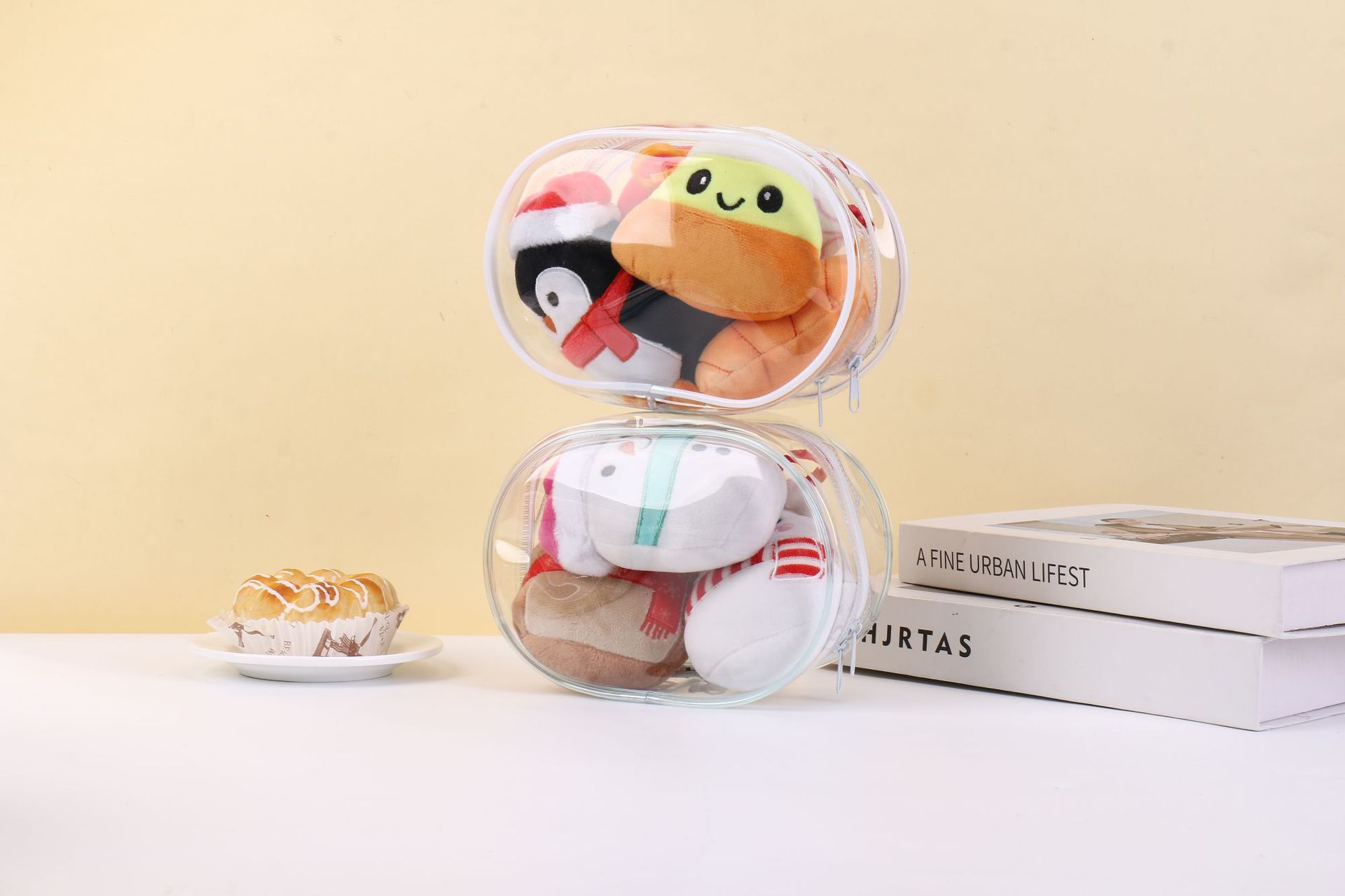 15cm拉布布玩偶棉花娃娃痛包pvc透明娃娃外出包展示防尘遛娃包-阿里巴巴