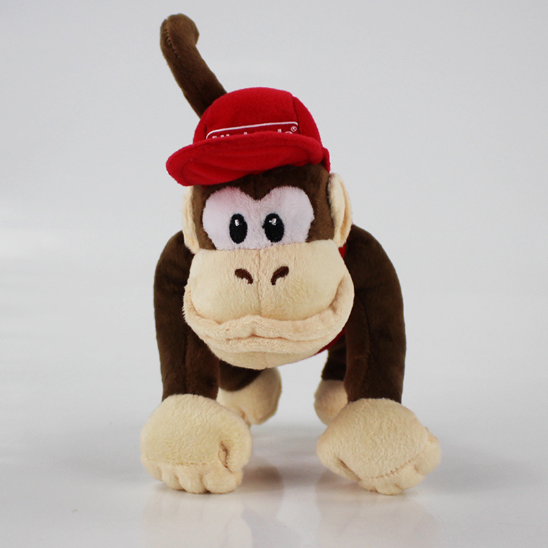 19CM/25CM Donkey Kong 小金刚戴帽猩猩毛绒DK猴子玩偶公仔玩具-阿里巴巴