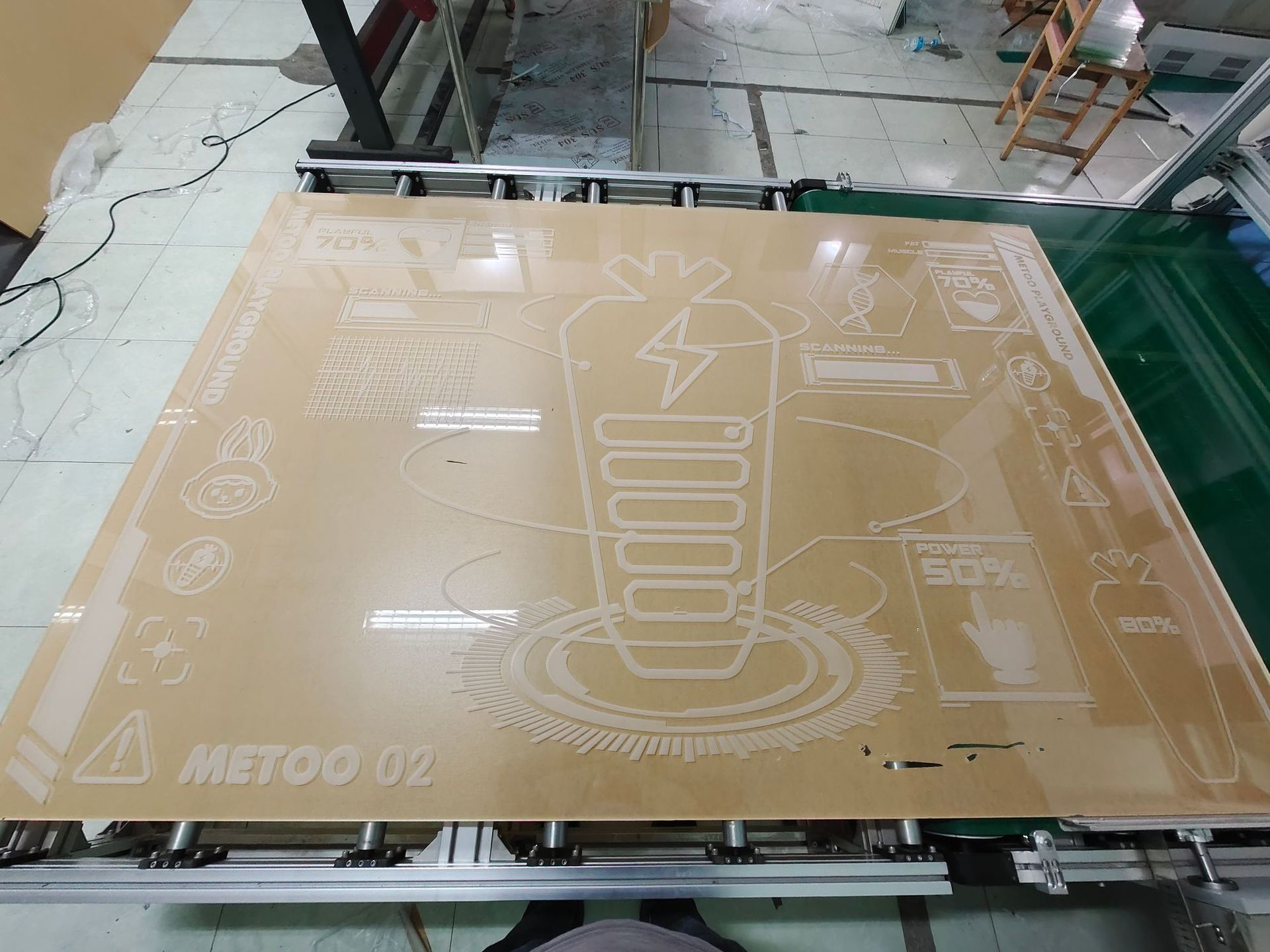 高透明亚克力激光打点 导光板 发光面板 1mmLED平板净化灯-阿里巴巴