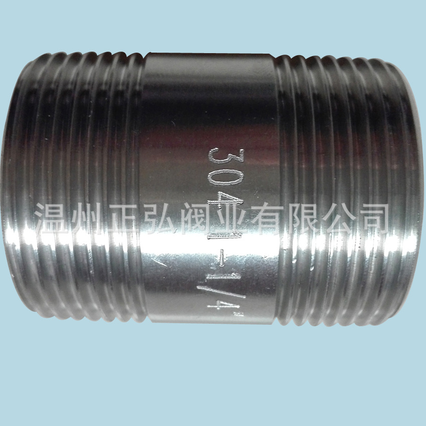 304不锈钢双头外丝 2.5寸外螺纹加厚对丝 不锈钢圆管外丝直接DN65-阿里巴巴