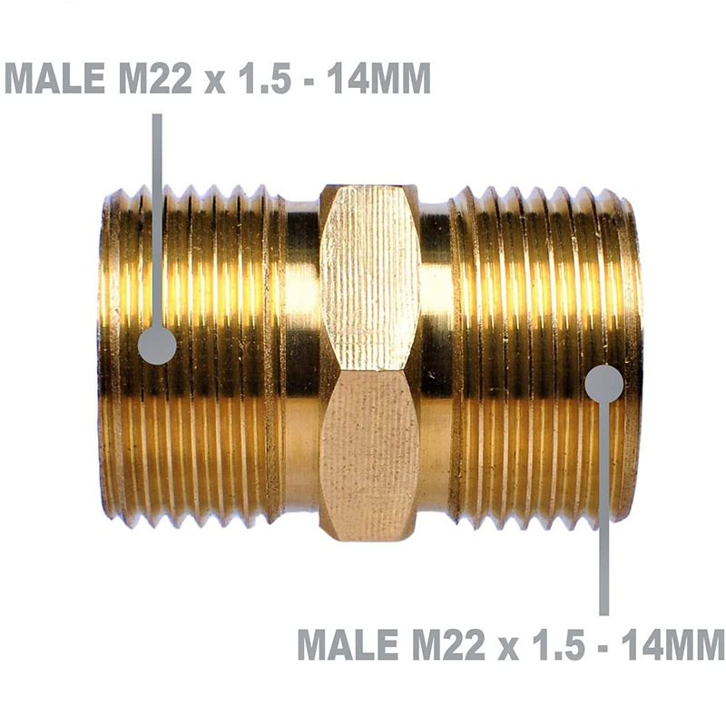 批发 高压水管延长接头M22-14对丝螺纹转换接头纯铜水管延长接头-阿里巴巴