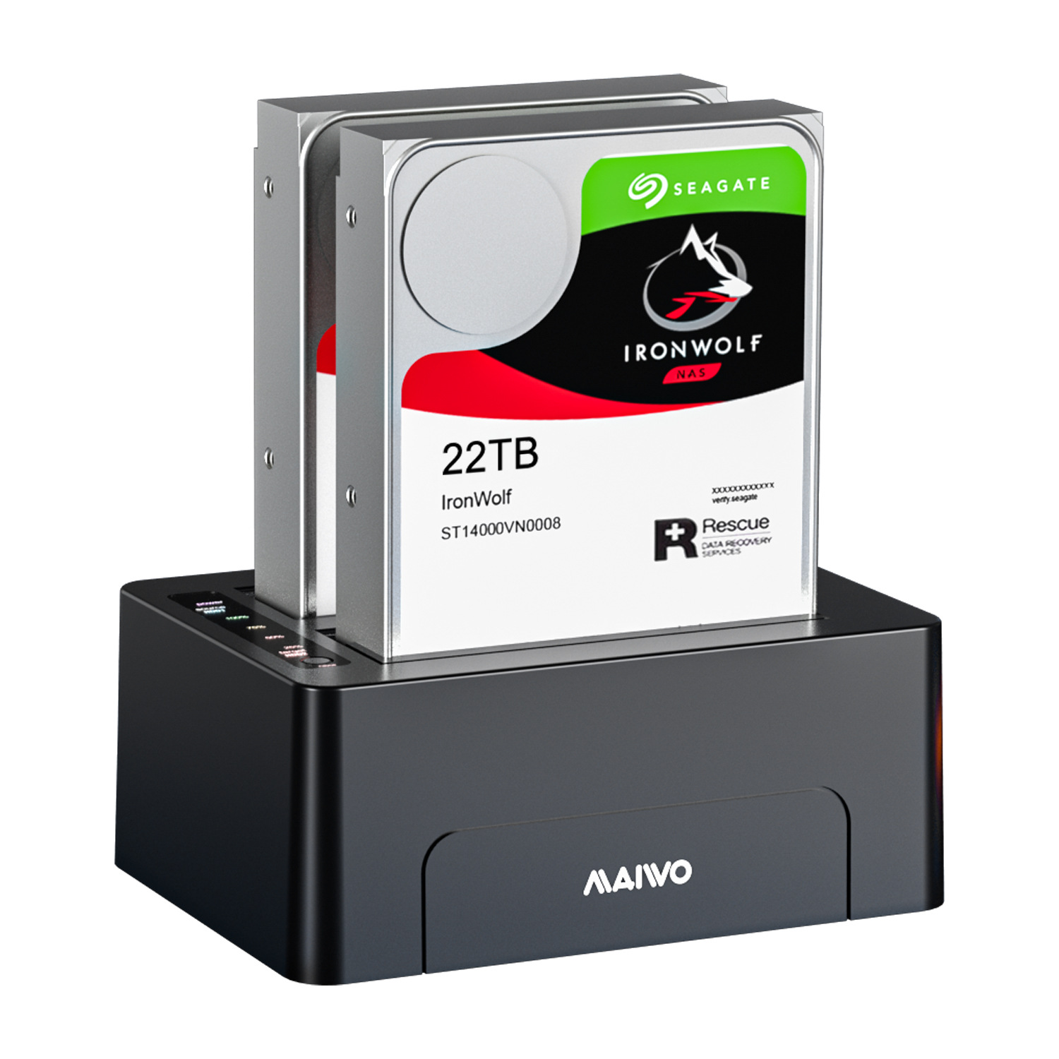 Maiwo Hard Drive Base Two-Bay 2.5/ 3.5inch Sata Serial Hard Drive Copy ...