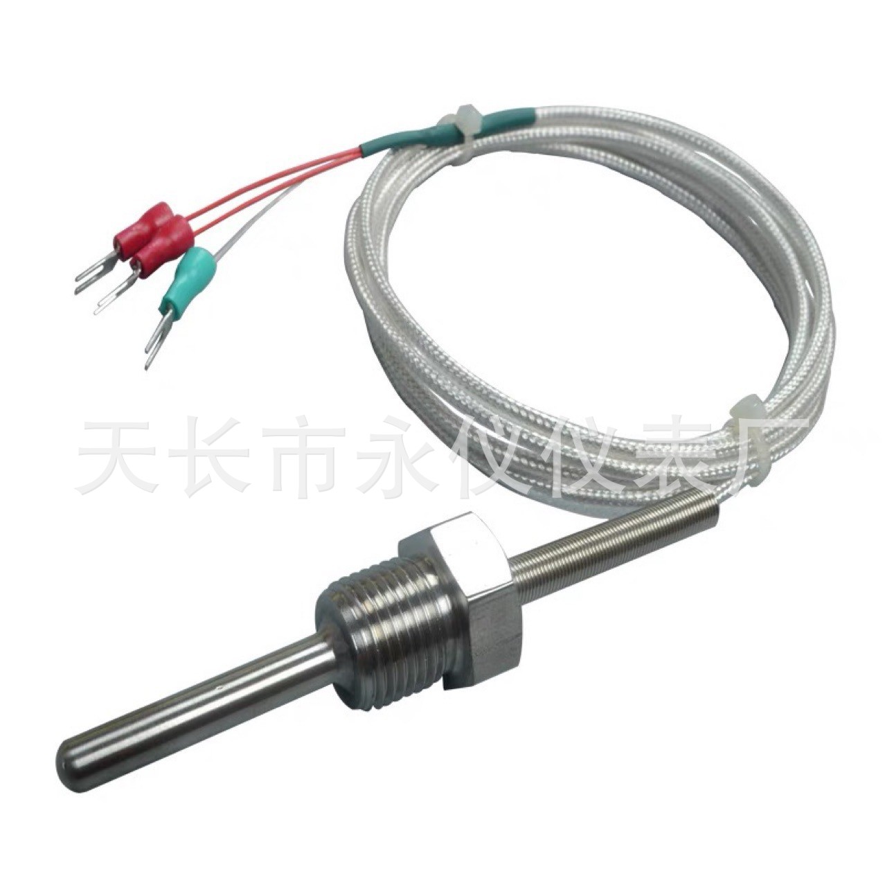 PT100加工定制耐磨热电阻温度传感器铂电阻热电阻测温探头现货-阿里巴巴